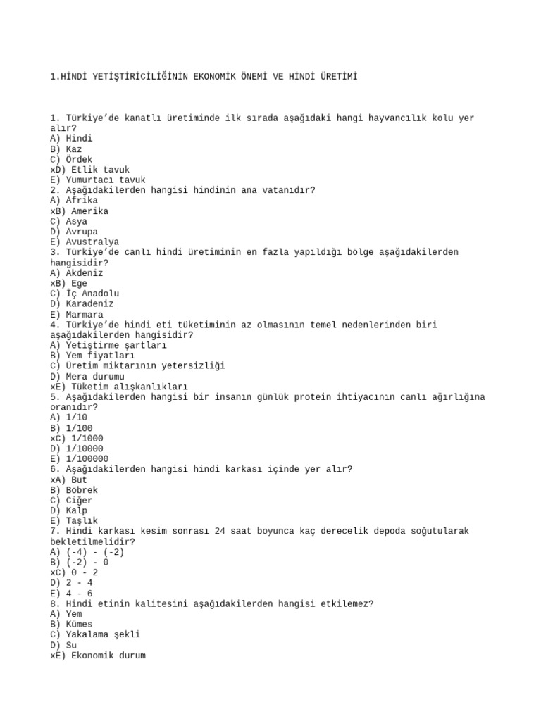 Kaz, Ördek Ve Hindi Yetiştiriciliği | PDF