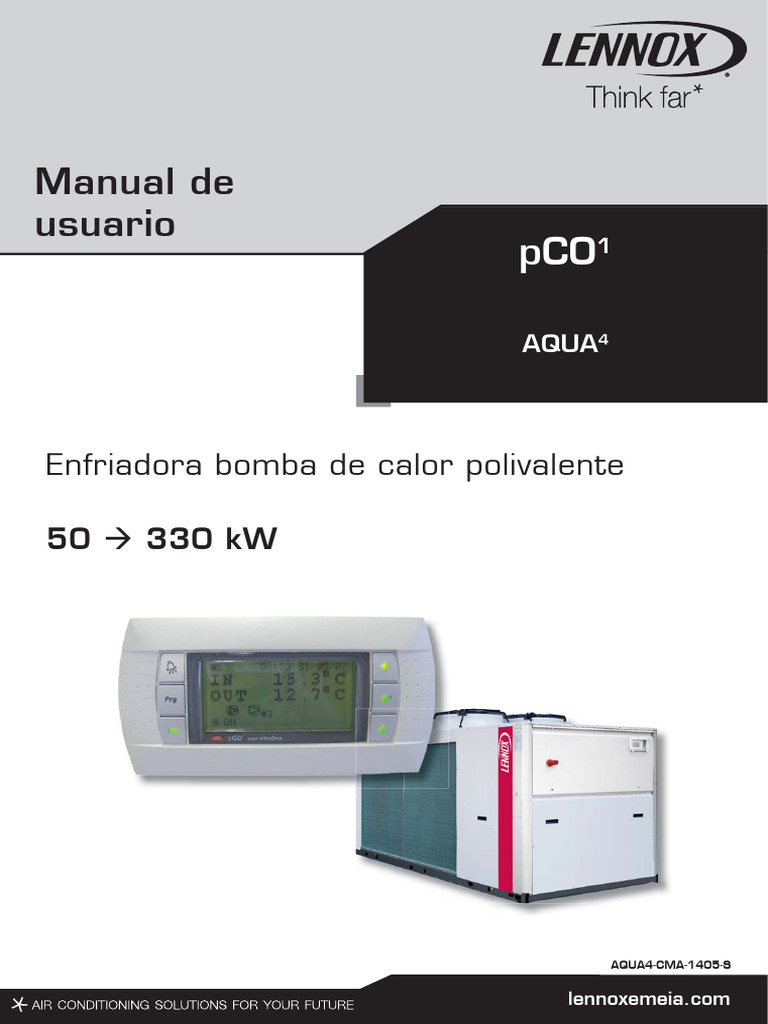Manual Enfriadora Bomba Calor AQUA4 | PDF | Histéresis | Temperatura