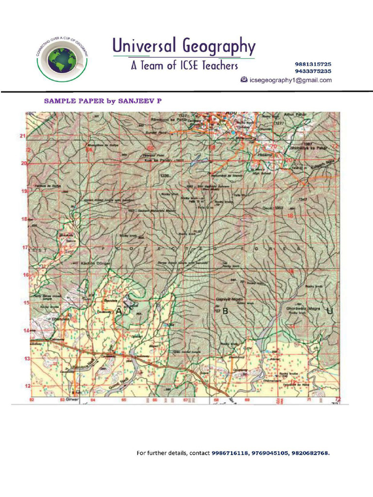 ICSE Geography Sample QP | PDF