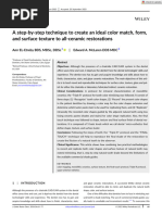 Importance of Stump Shade in Dentistry | PDF | Tooth | Tooth Enamel