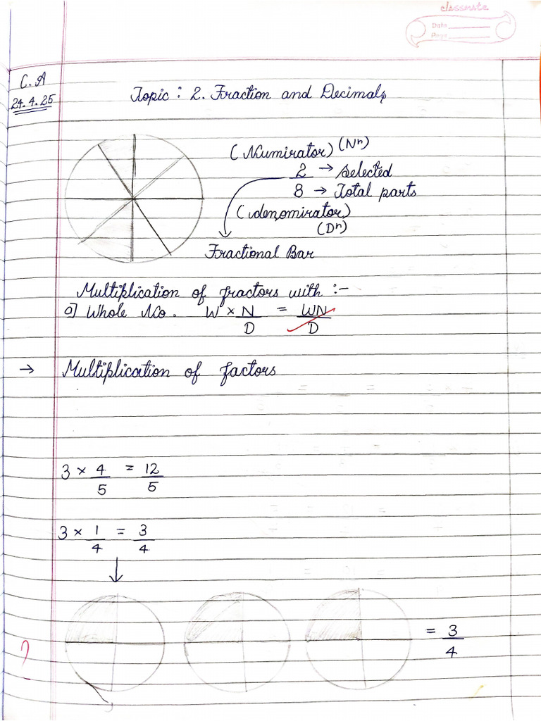 Ch2 Fraction and Decimals | PDF