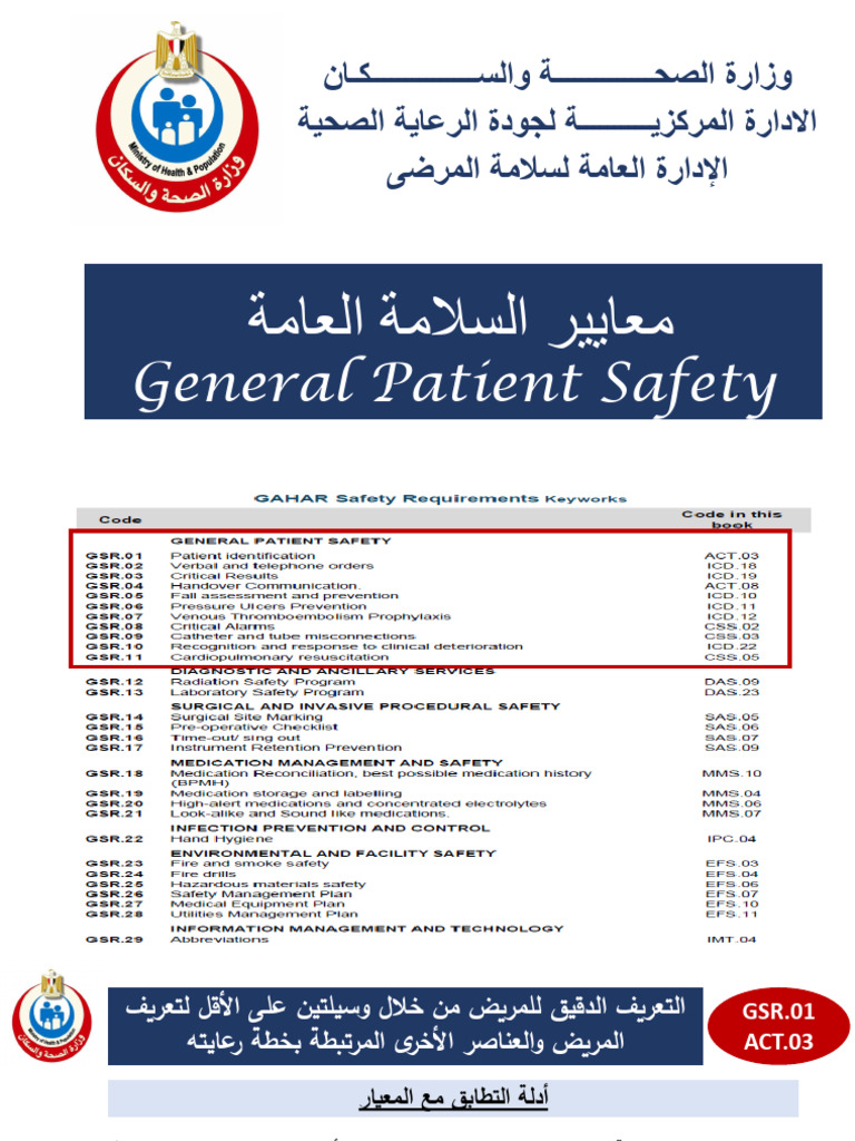 General Patient Safety | PDF