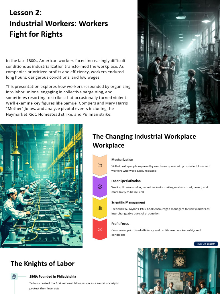 Industrial Workers' Rights Movement History | PDF | Strike Action ...