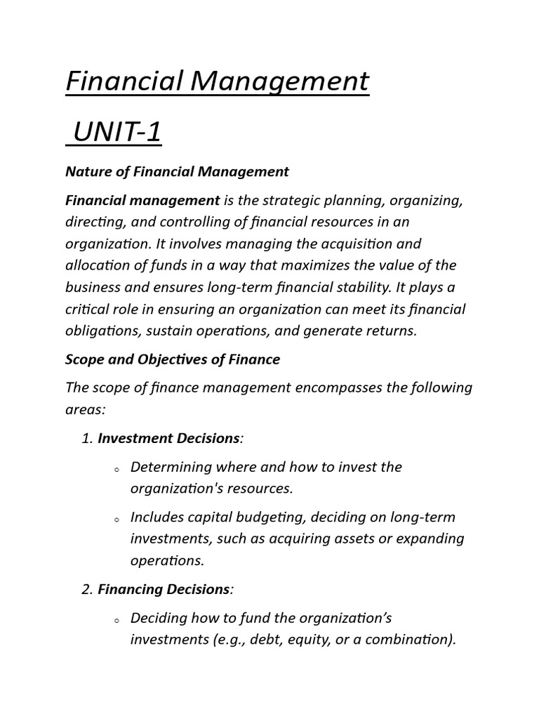 Financial Management | PDF | Net Present Value | Cost Of Capital