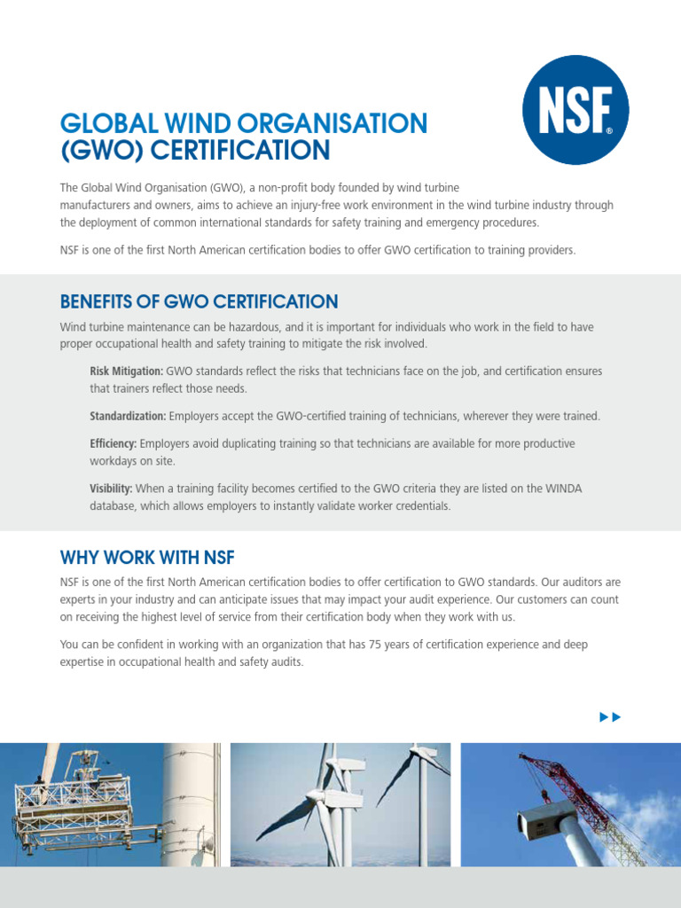 GWO Certification Process Overview | PDF | Audit | Certification