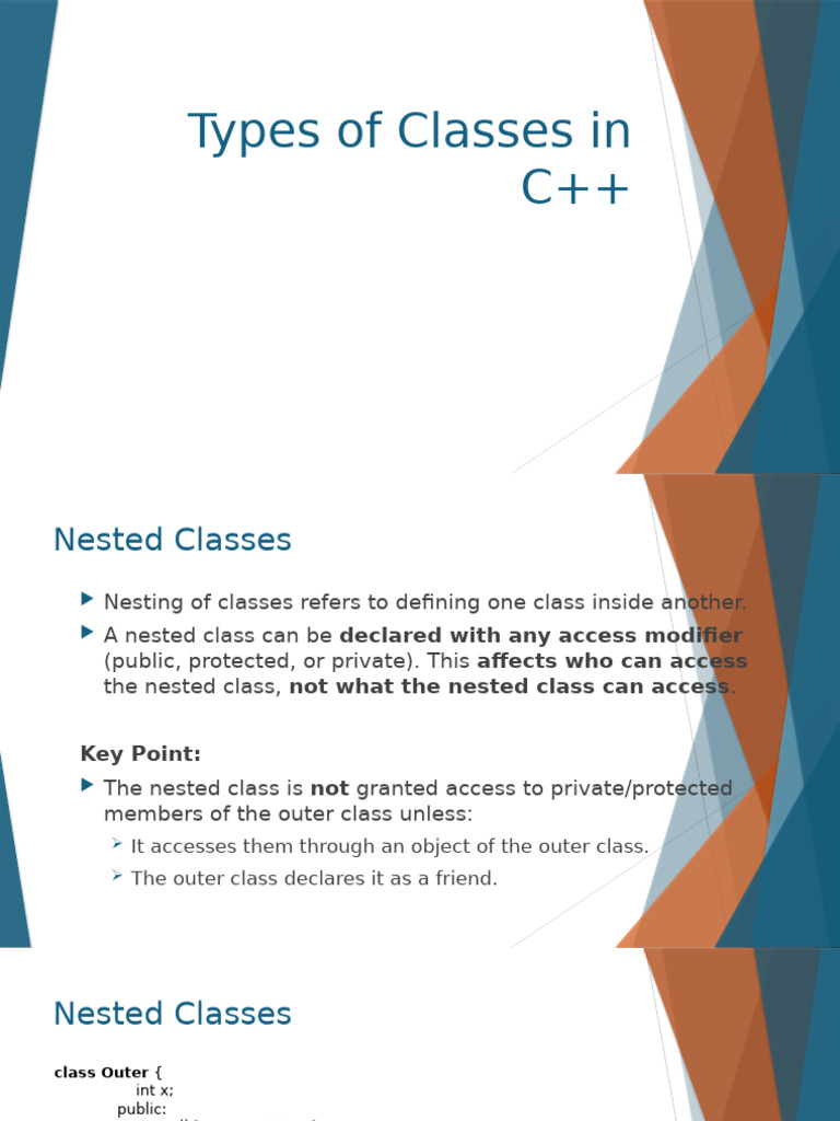 Week10 Types of Classes CPP | PDF | Computer Programming | Notation