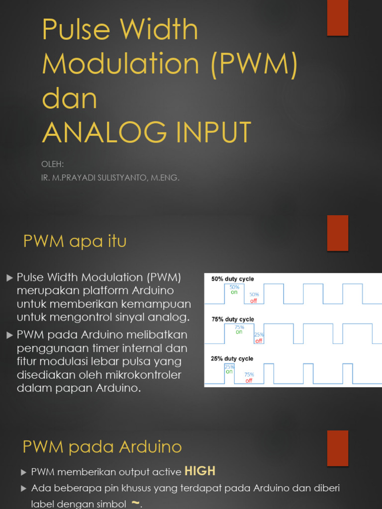Fungsi PWM dan Input Analog Arduino | PDF