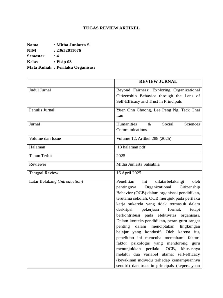 Tugas Review Artikel Ke 2 Beyond Mitha Juniarta_2363201076 Smt 4 | PDF