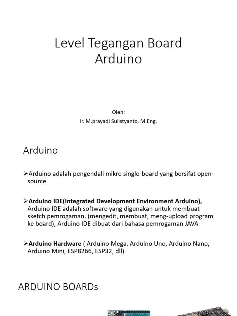 Level Tegangan Board Arduino-1 | PDF