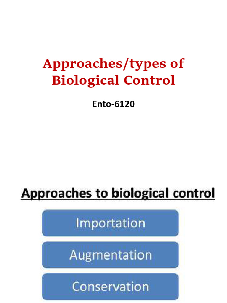 Lecture 8 Approaches of BC | PDF | Biological Pest Control | Invasive ...