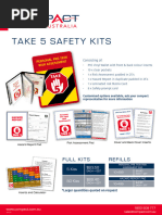 Stop Take 5: Safety Checklist Overview | PDF | Risk | Workplace