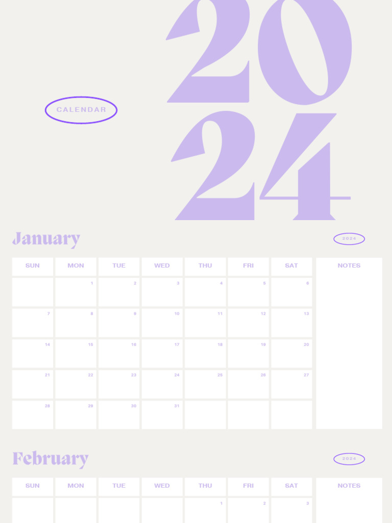 2024 Calendar | PDF