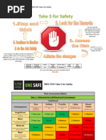Take 5 Safety Checklist Template | PDF | Personal Protective Equipment ...