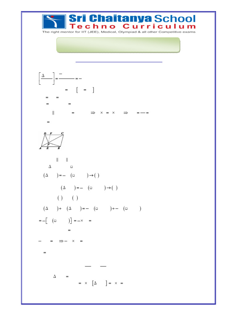 Area of Plane Figures Solutions | PDF | Euclidean Plane Geometry ...