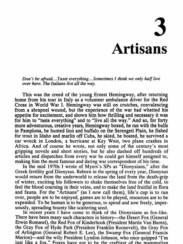 Please Understand Me II - The Artisans | PDF | Hedonism | Luck