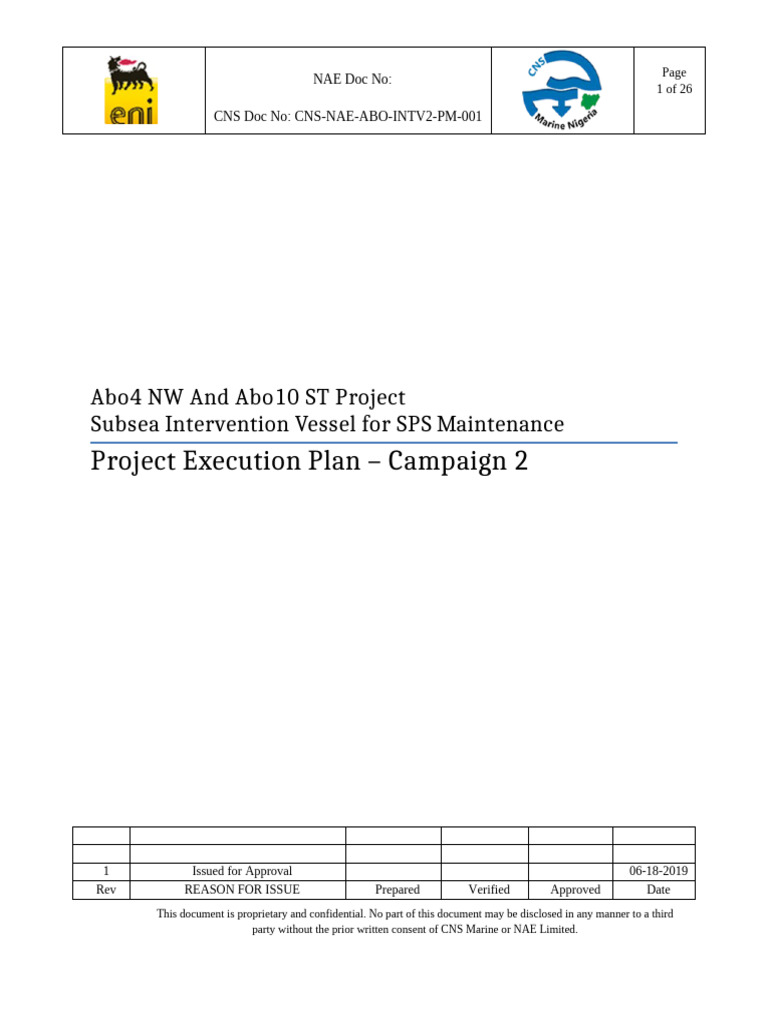 Abo Project Campaign 2 PEP - Rev 1 | PDF | Project Management ...