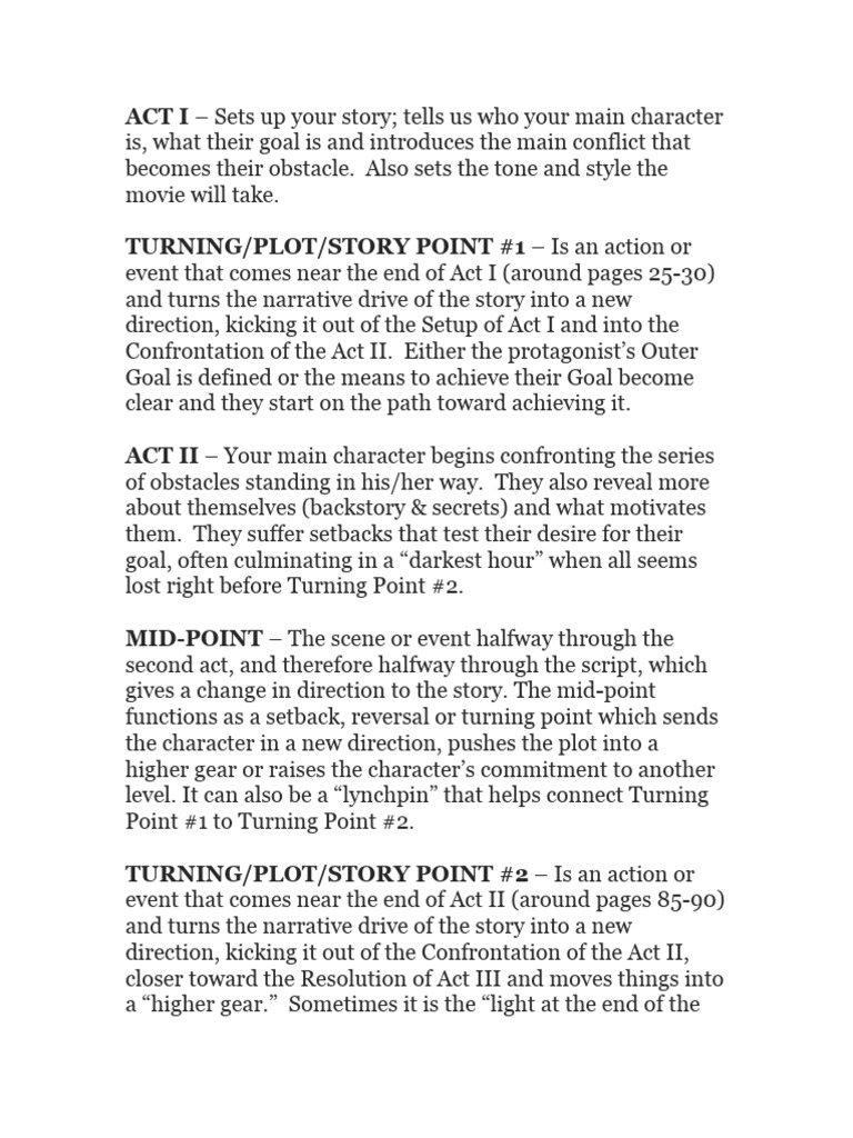 3 Act Structure Breakdown - Blake Snyder Beat Sheet | PDF | Plot (Narrative)