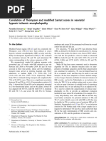The Modified Sarnat Score in The Assessment of Neonatal Encephalopathy ...