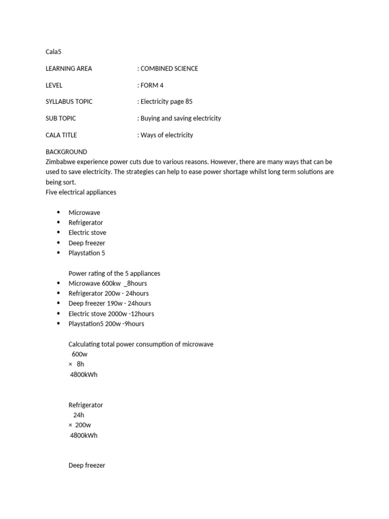Cala 55 Science | PDF