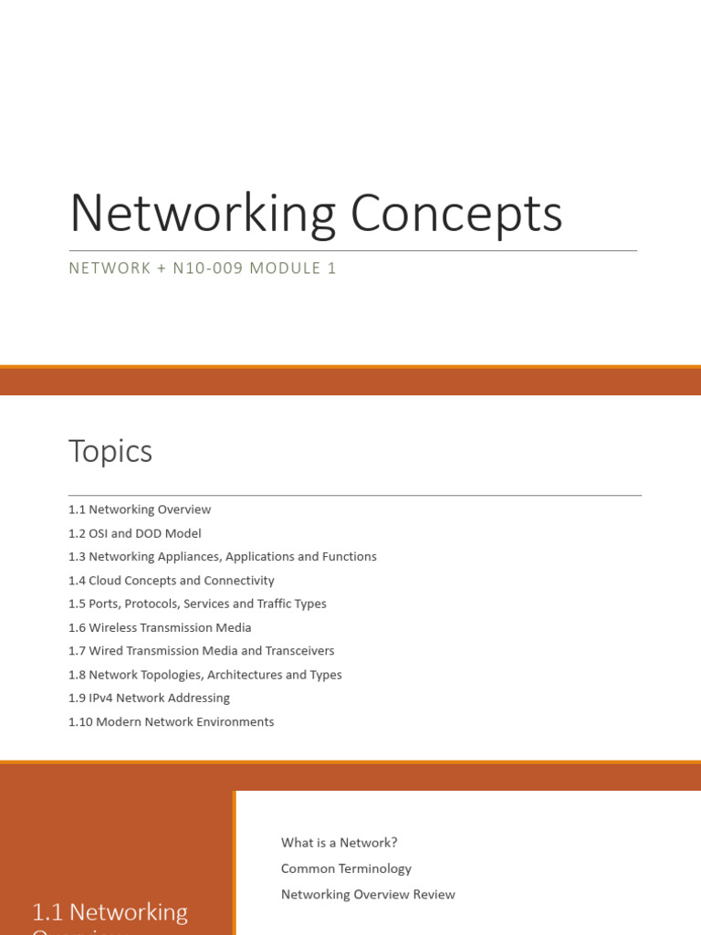 n10 009 Module 1 | PDF | Computer Network | Internet Protocol Suite
