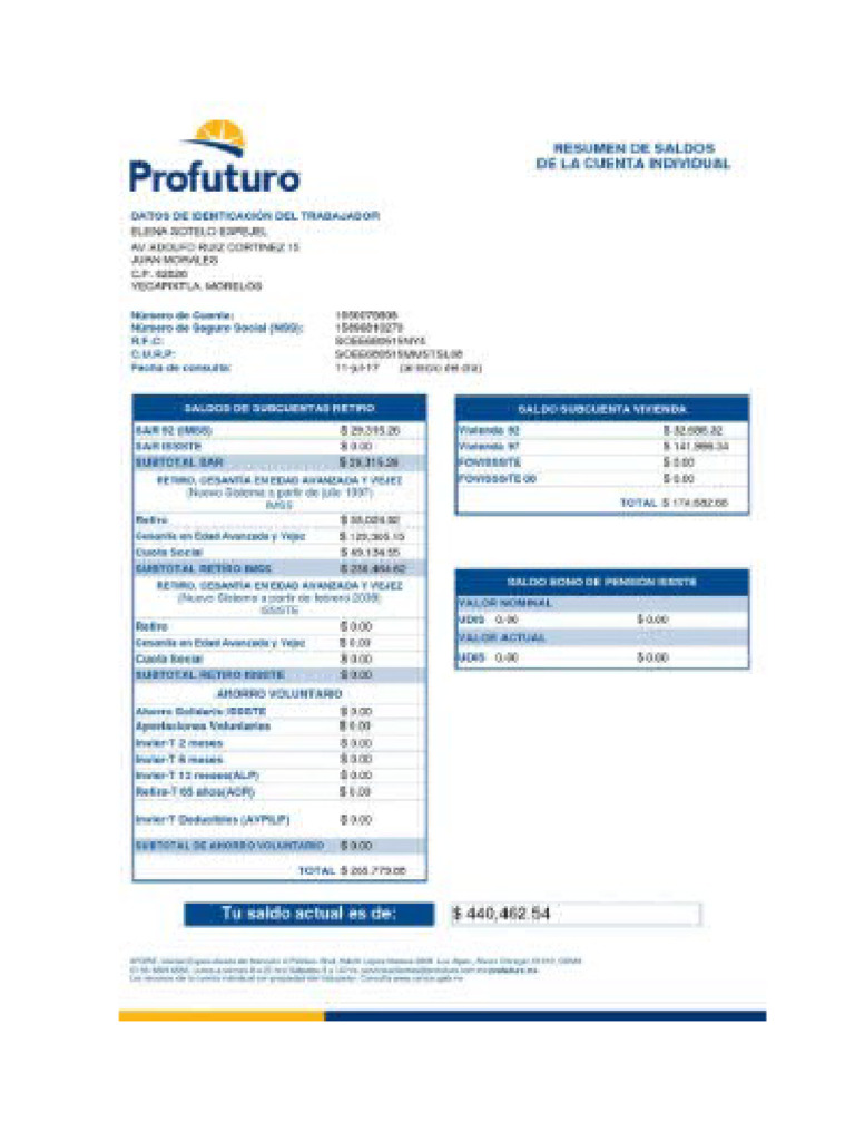 Formatos Afore e Infonavit | PDF