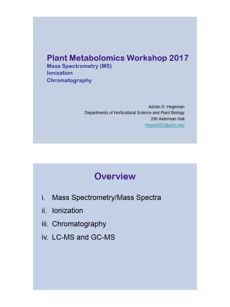 LEC2 MS Ionization Chrom | PDF | Mass Spectrometry | Electrospray ...
