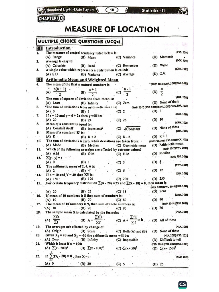 1st Year Chapter 3 +4 | PDF