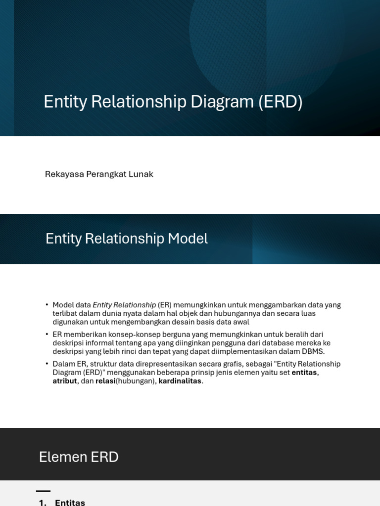 Entity Relationship Diagram (ERD) | PDF