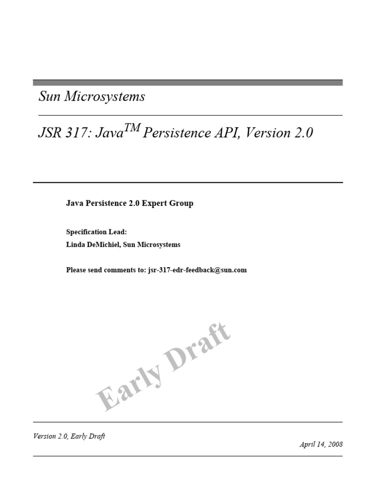 Java Persistence 2 0 Edr Spec | PDF | Class (Computer Programming) | Inheritance (Object ...