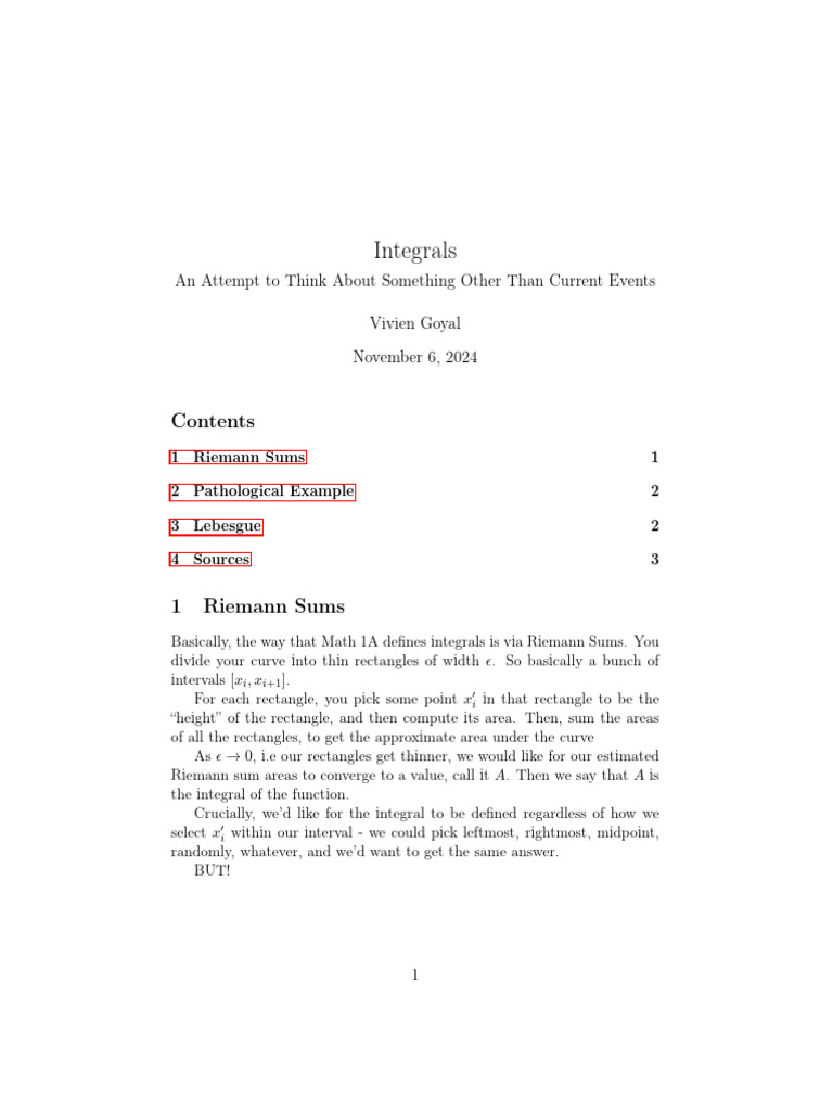 Riemann | PDF | Integral | Mathematical Objects