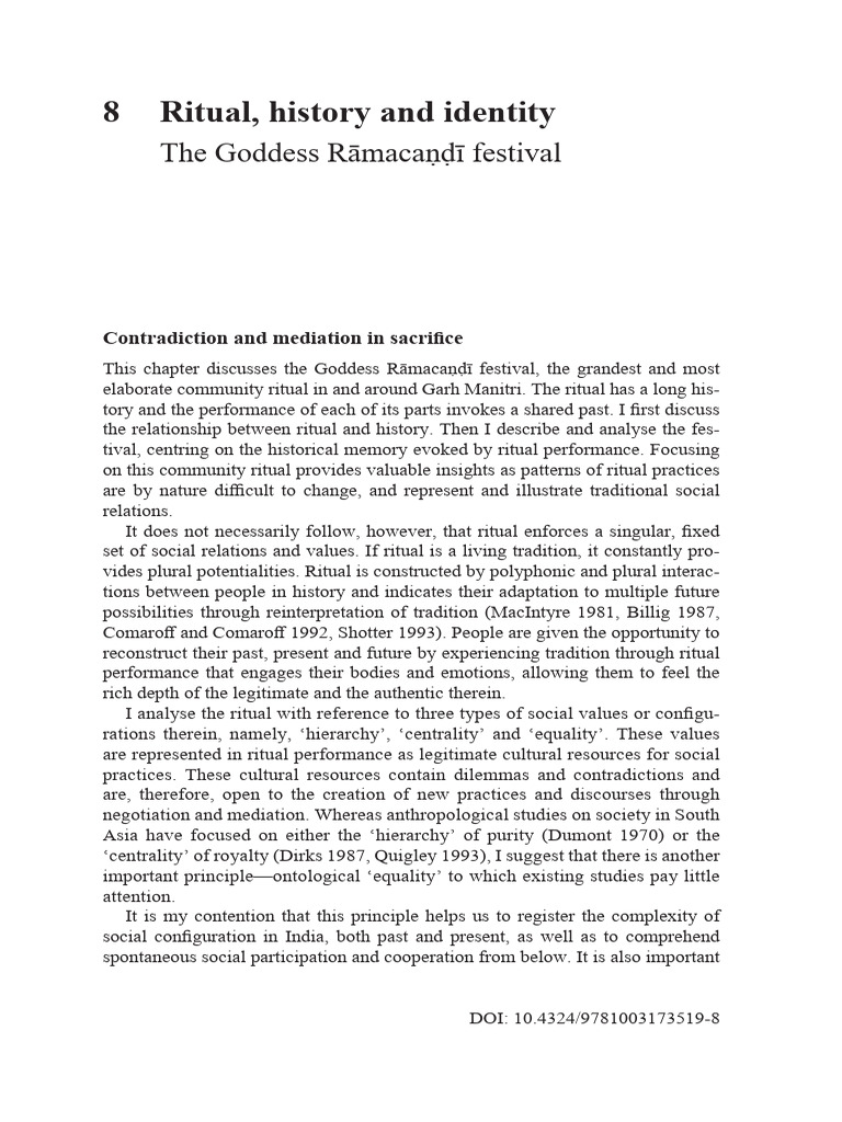 Ritual History and Identity | PDF | Sacrifice