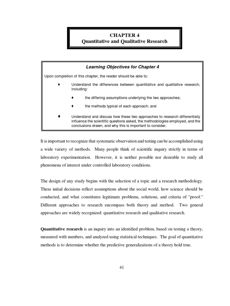 Qual and Quant | PDF | Experiment | Quantitative Research