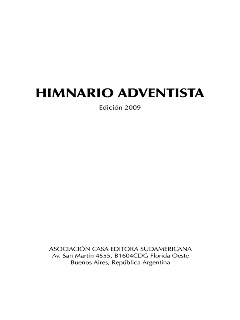 Nuevo Himnario Adventista Con Partituras - Parte1 | PDF