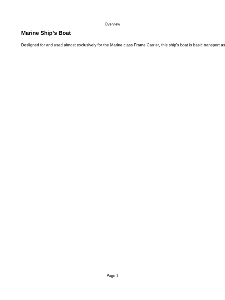 Mariner Ship's Boat Design | PDF | Ships | Water Transport