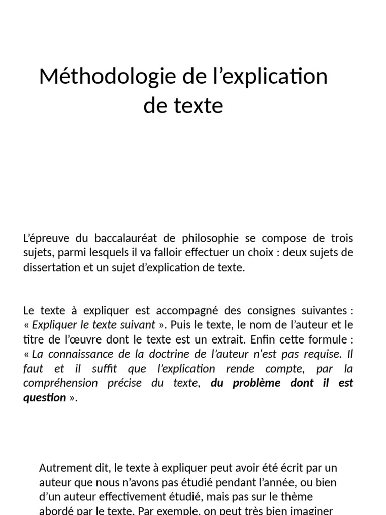 Méthodologie d'explication de texte au bac | PDF | Liberté | Loi