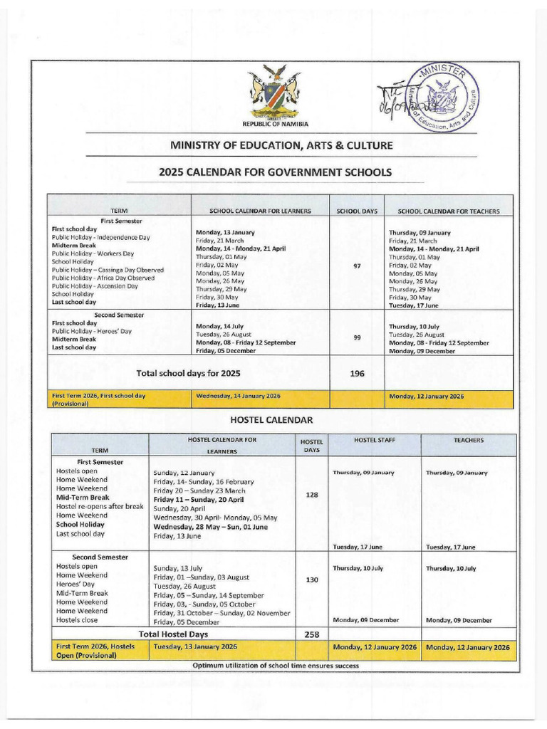 2025 School Calendar - 0001-1 | PDF