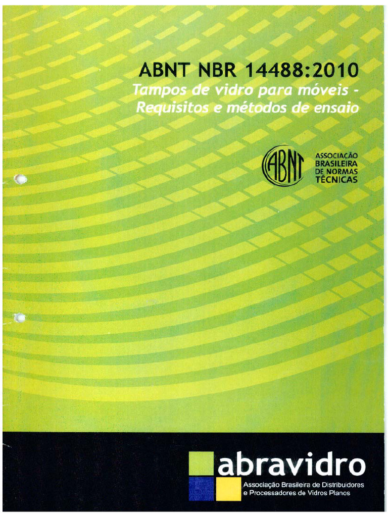 NBR 14488 Tampos de Vidros para Moveis Requisitos e Metodos de Ensaio | PDF