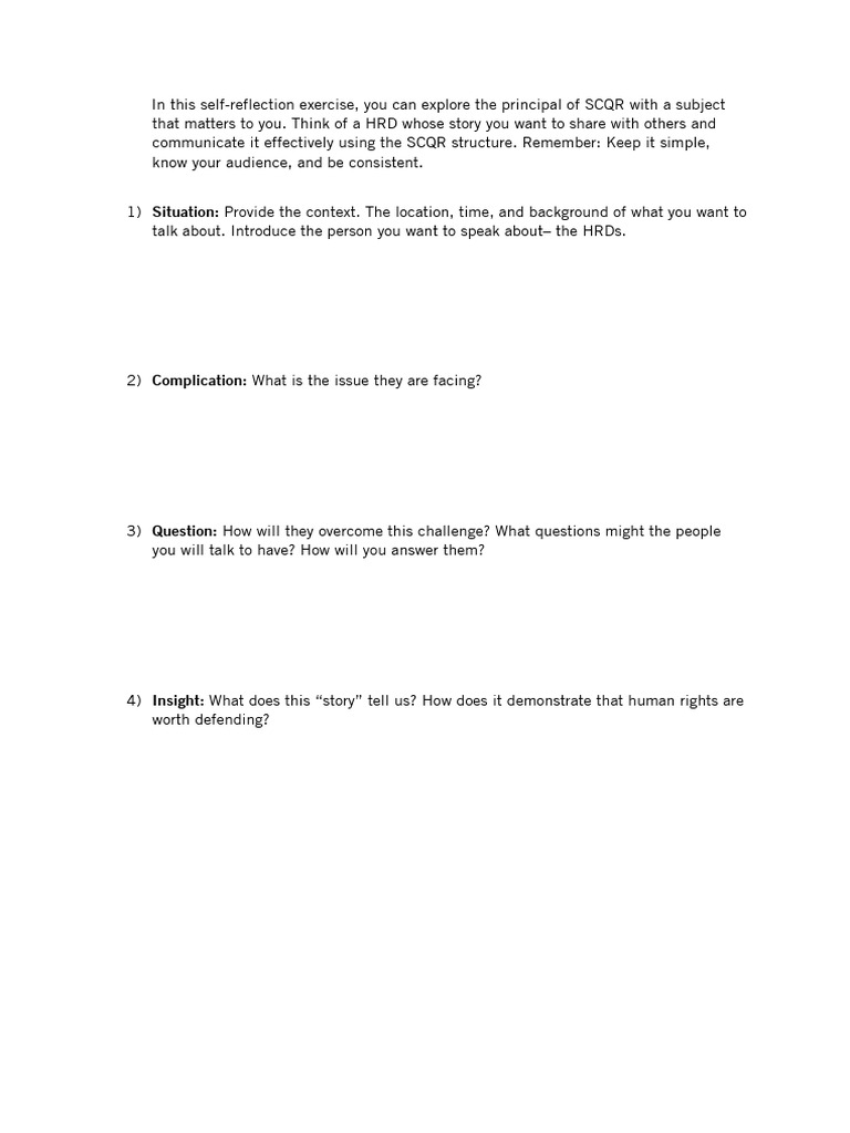 Self Reflection | PDF