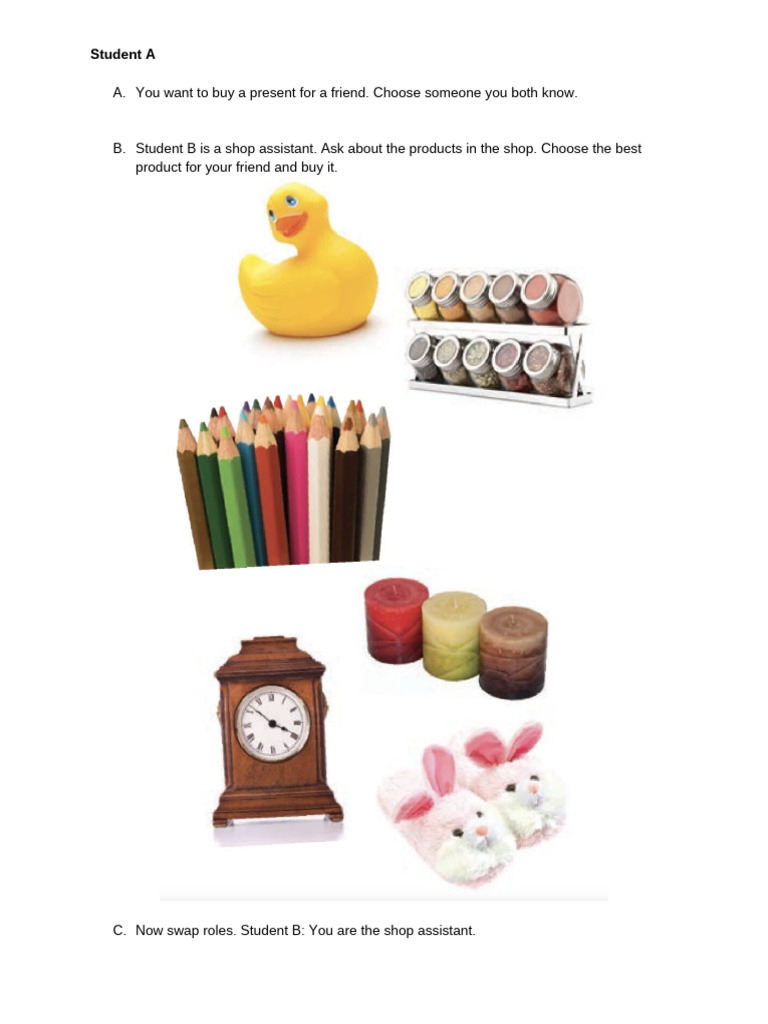 Lesson #3C - Student A - Role Cards | PDF