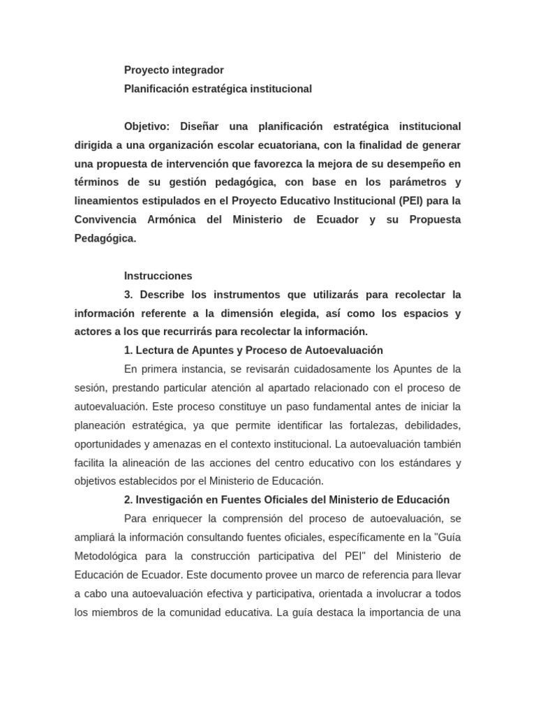 Proyecto Integrador - 3ra. Entrega | PDF | Enseñando | Pedagogía
