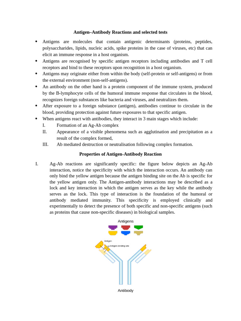 Ag-Ab Reactions and Tests | PDF | Elisa | Complement System