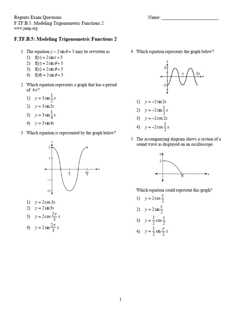 F TF B 5 ModelingTrigonometricFunctions2 | PDF | Trigonometric Functions | Elementary Geometry