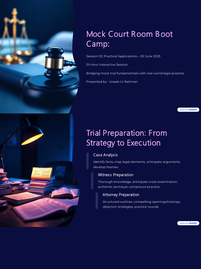 Session 02 Practical Applications | PDF | Witness | Cross Examination