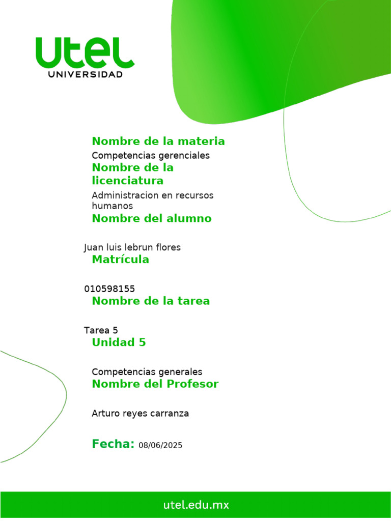 Tarea Semana 5 Juan Luis Lebrun Flores | PDF | Business | Economias