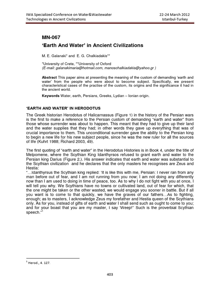 Earth and Water in Ancient Civilisations | PDF | Achaemenid Empire ...