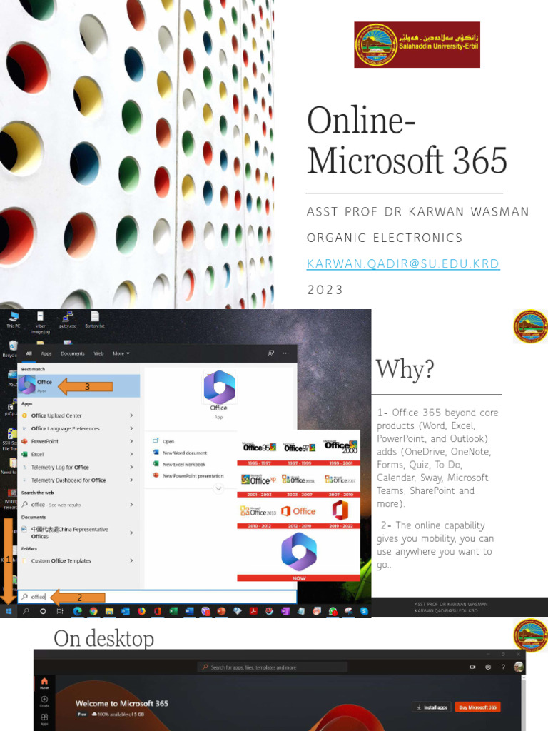 Microsoft 365 - Asst Prof DR Karwan 2023 - Compressed | PDF