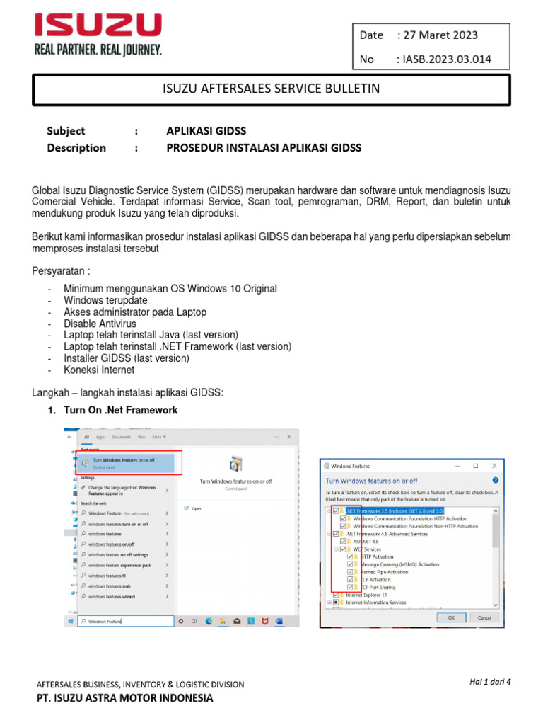 IASB.2023.03.014 - Prosedur Instalasi Aplikasi GIDSS | PDF