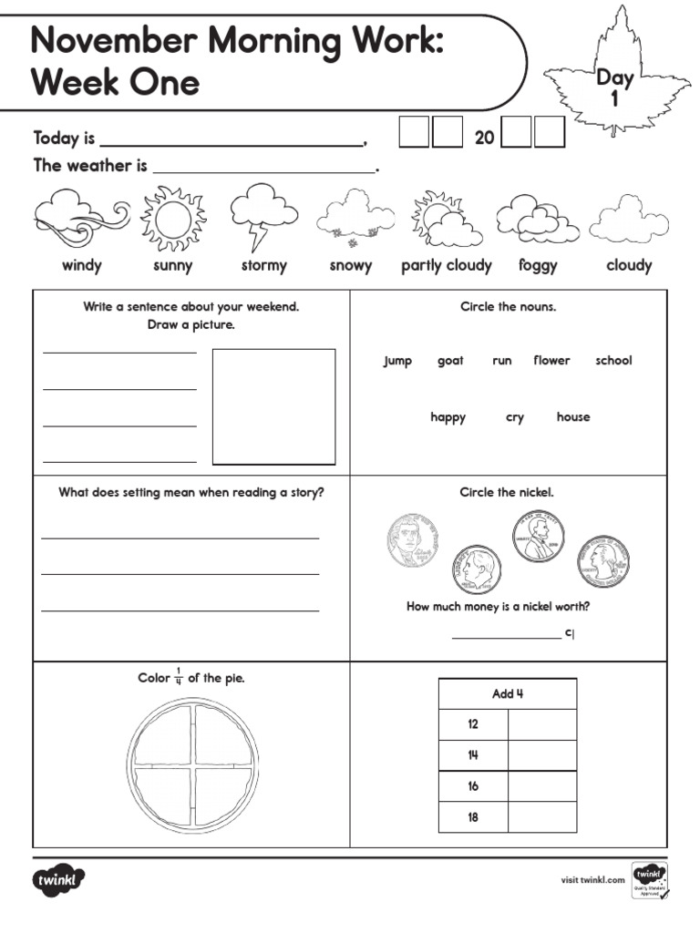 Week One November Morning Work Bundle | PDF | Linguistic Morphology ...