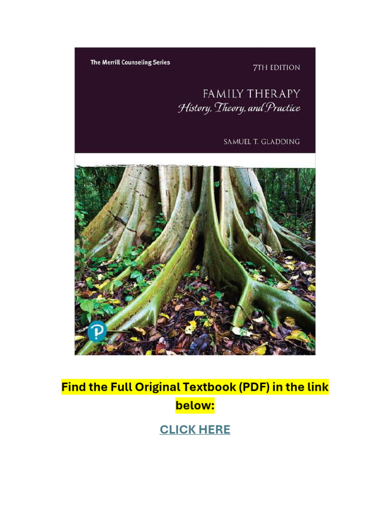 Family Therapy History, Theory, and Practice 7th Edition PDF | PDF | Family Therapy | Psychotherapy