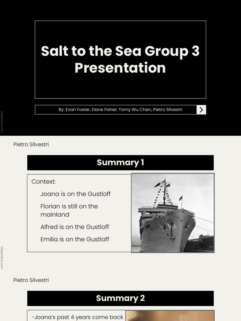 Salt to the Sea: Character Insights and History | PDF